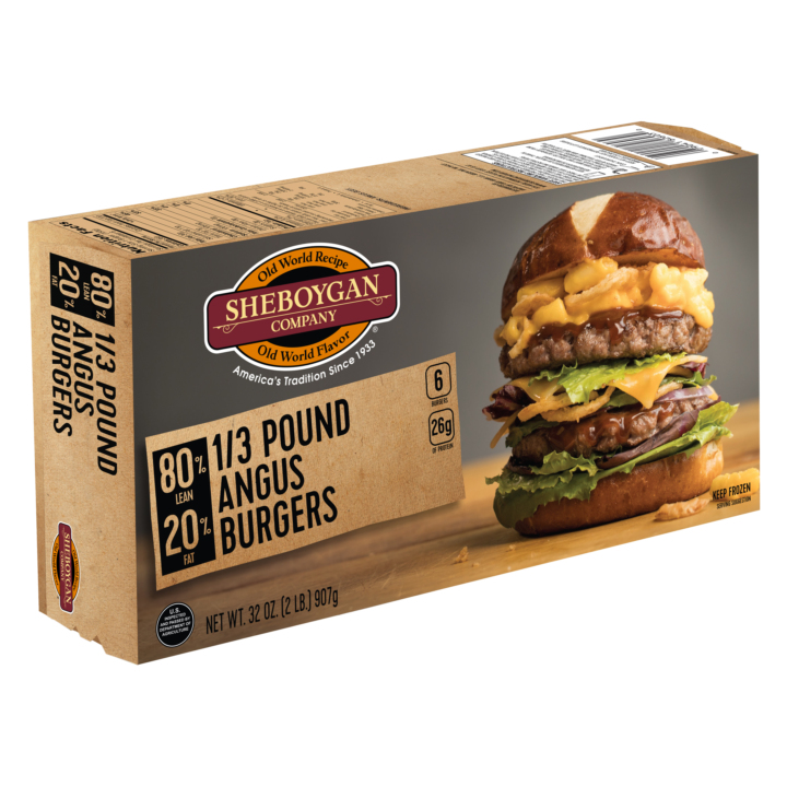 1 3 Pound Angus 80 20 Beef Burgers 12 2 Lb Boxes