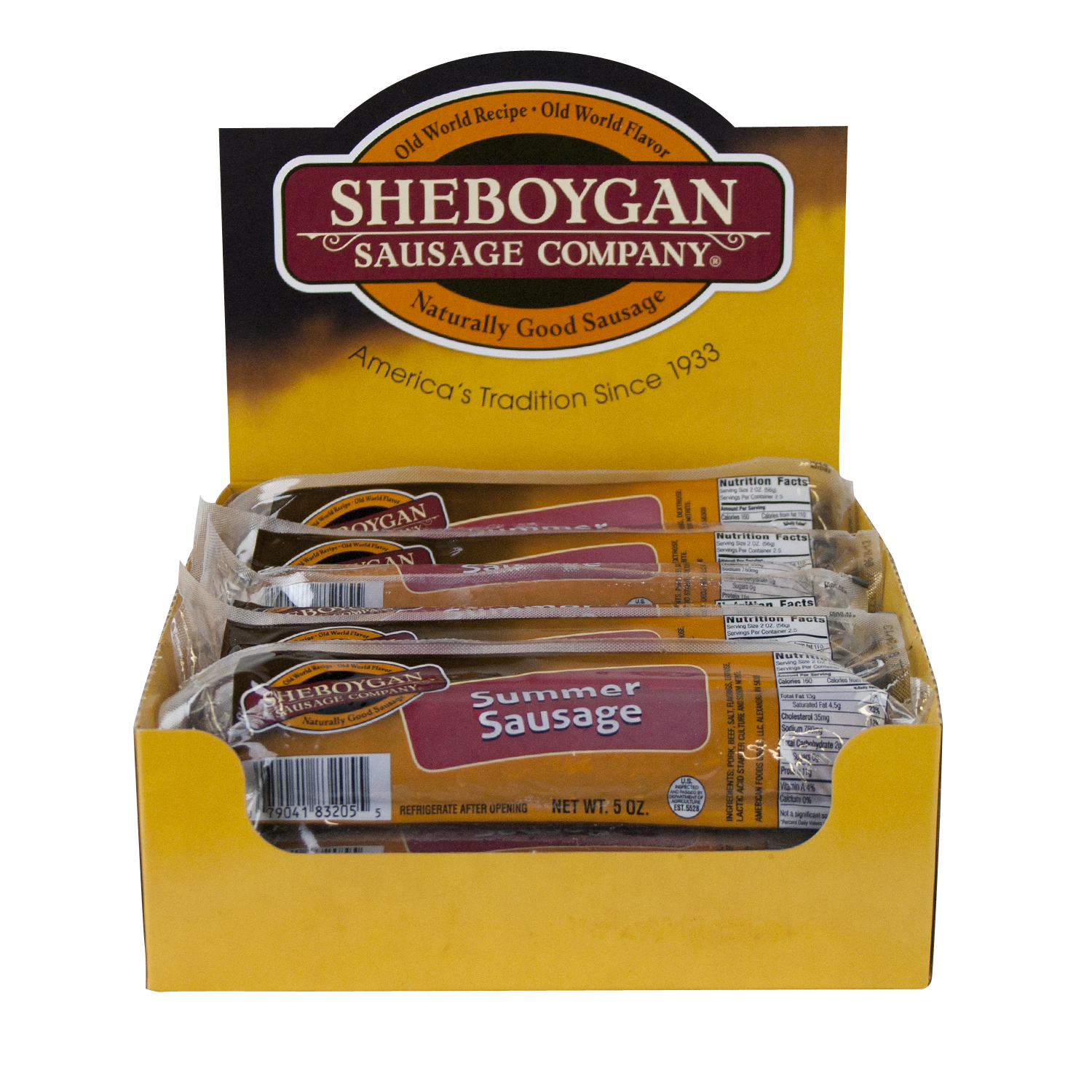 Shelf Stable Summer Sausage 4/3.75 Lb Display Boxes