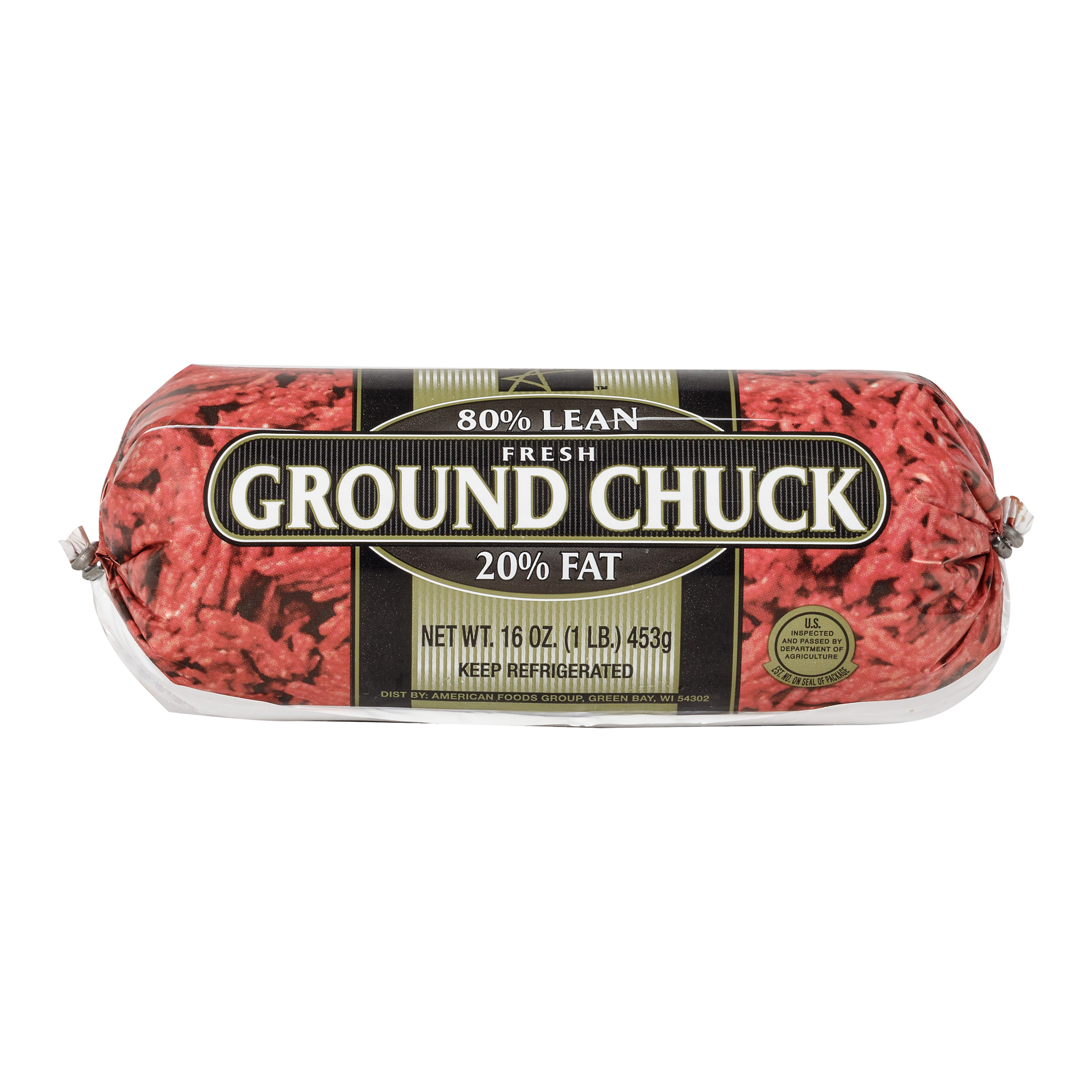 Ground Beef 80/20 Chuck 24/1# Chubs